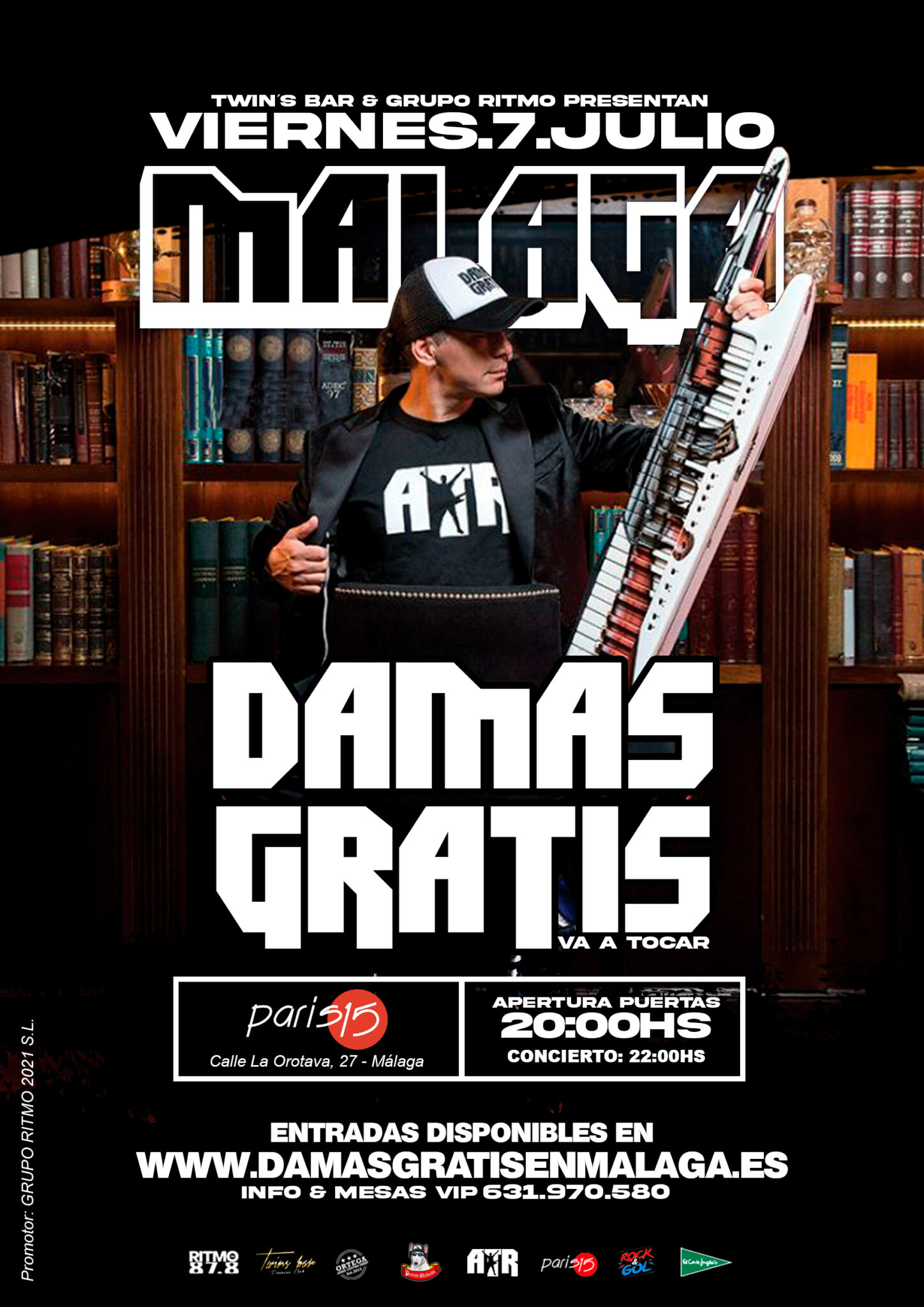 DAMAS GRATIS – Sala Paris 15